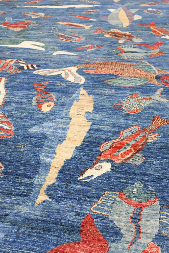 Big Fish Handwoven Contemporary Rug | Landry & Arcari