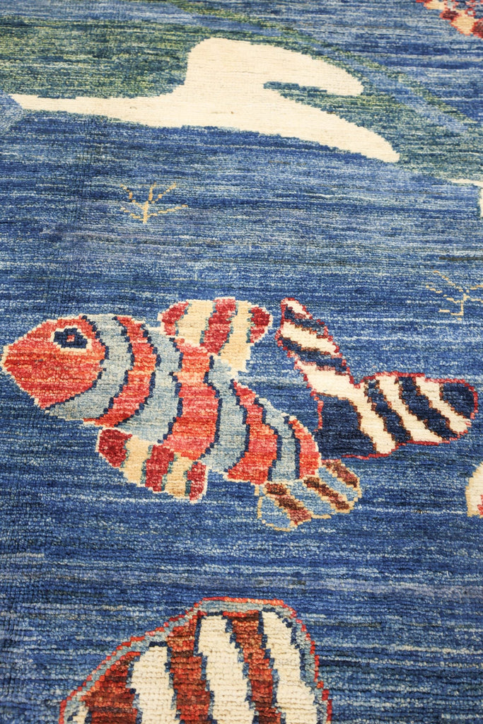 Big Fish Handwoven Contemporary Rug | Landry & Arcari