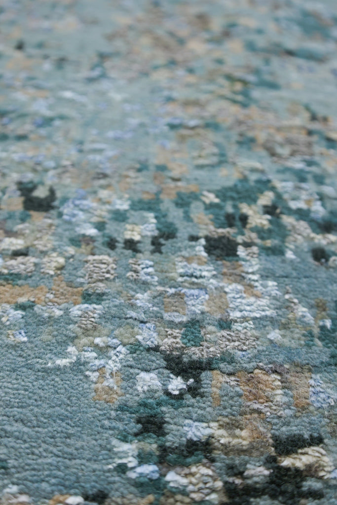 Digital Rain Handwoven Contemporary Rug | Landry & Arcari