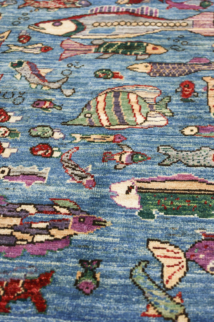 Fish Handwoven Contemporary Rug | Landry & Arcari