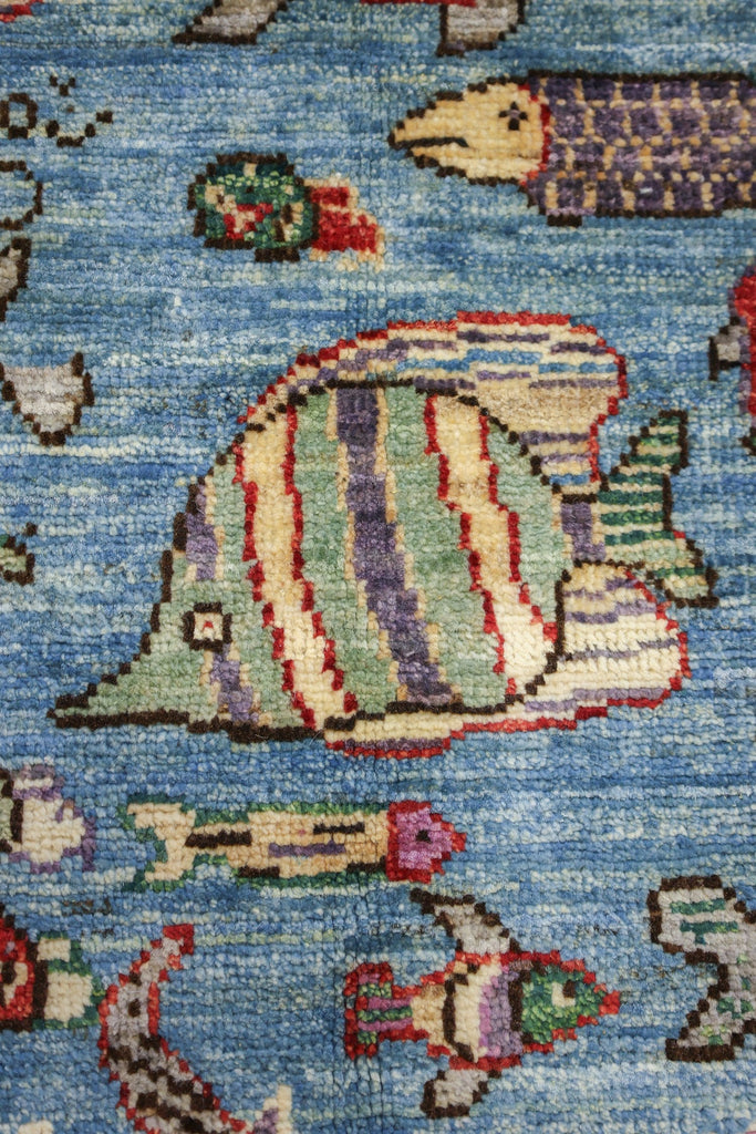 Fish Handwoven Contemporary Rug | Landry & Arcari