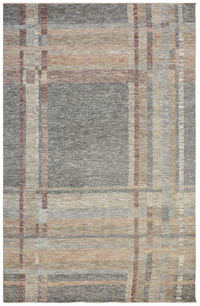 Gingham Handwoven Contemporary Rug | Landry & Arcari