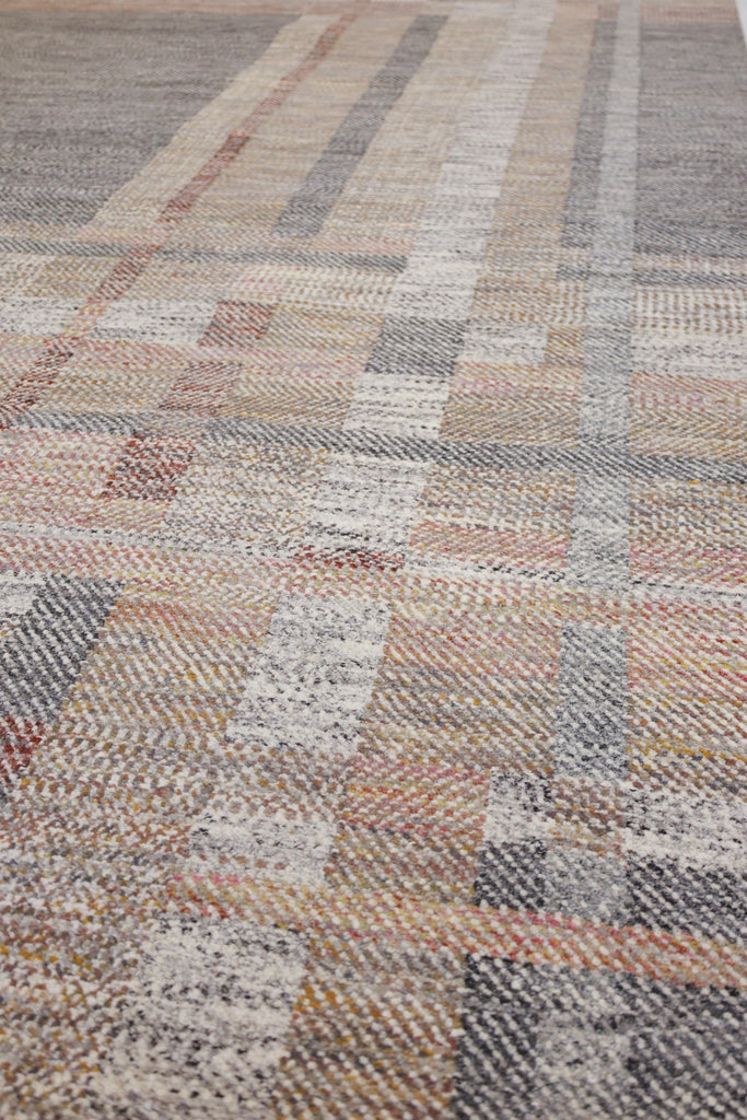 Gingham Handwoven Contemporary Rug | Landry & Arcari