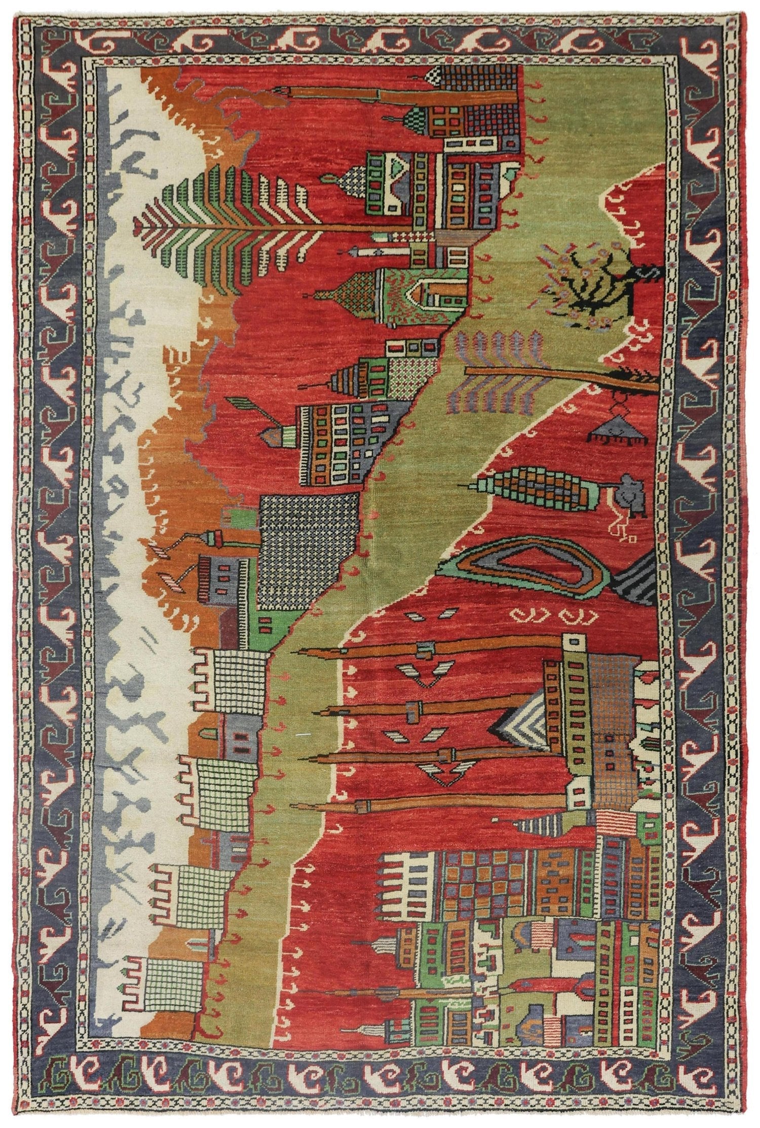 Vintage Istanbul Handwoven Contemporary Rug | Landry & Arcari