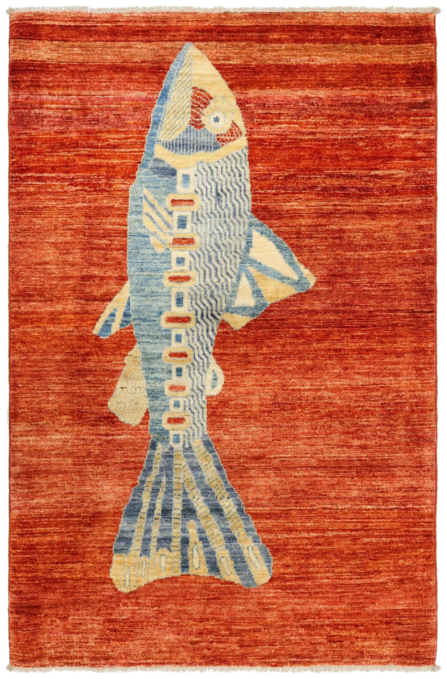 Large Fish Handwoven Contemporary Rug | Landry & Arcari – Landry ...