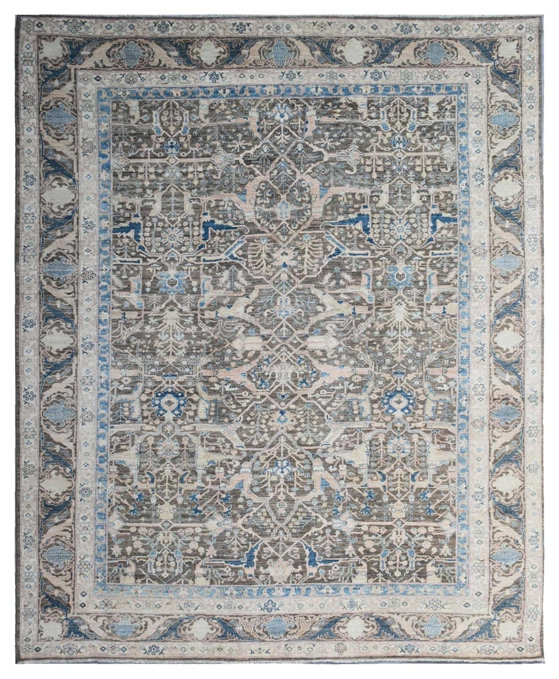 Arabesque Bijar Handwoven Traditional Rug | Landry & Arcari