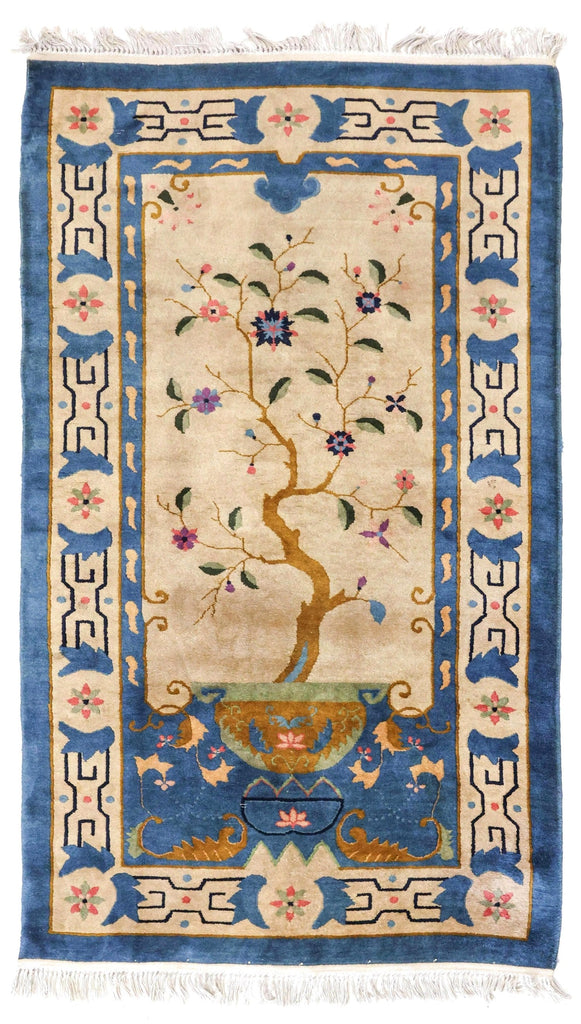 Antique Art Deco Handwoven Traditional Rug | Landry & Arcari