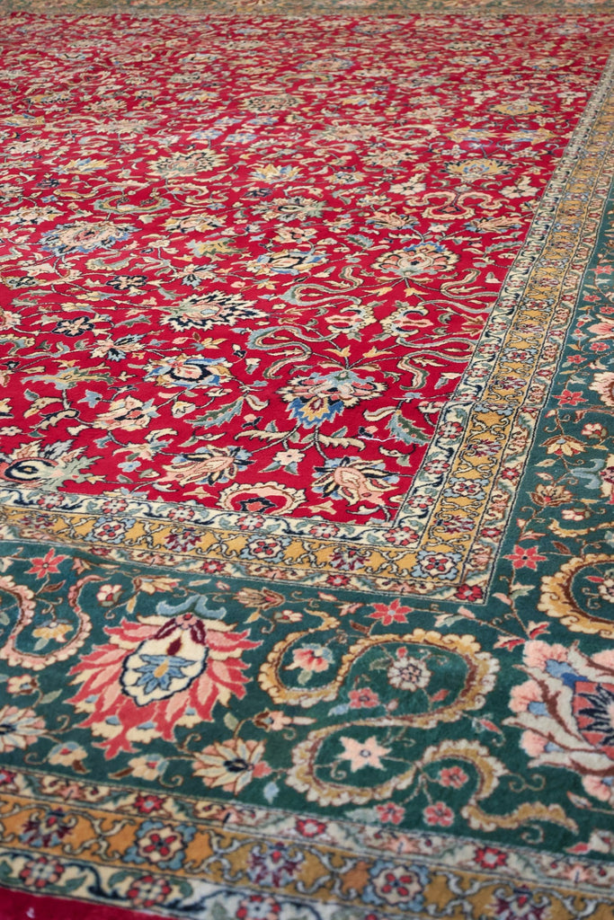 Antique Bulgarian Tabriz Handwoven Traditional Rug | Landry & Arcari