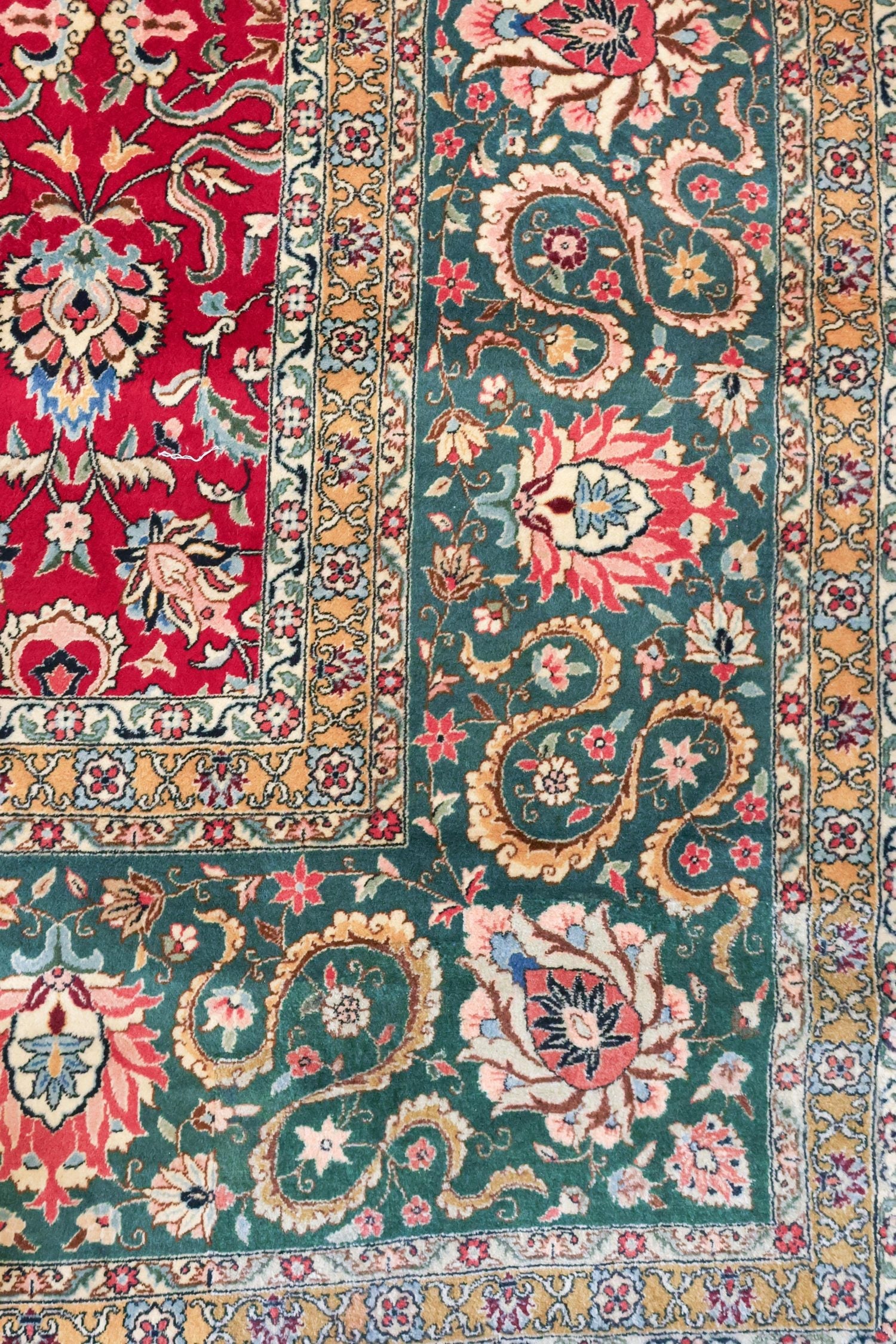 Antique Bulgarian Tabriz Handwoven Traditional Rug | Landry & Arcari