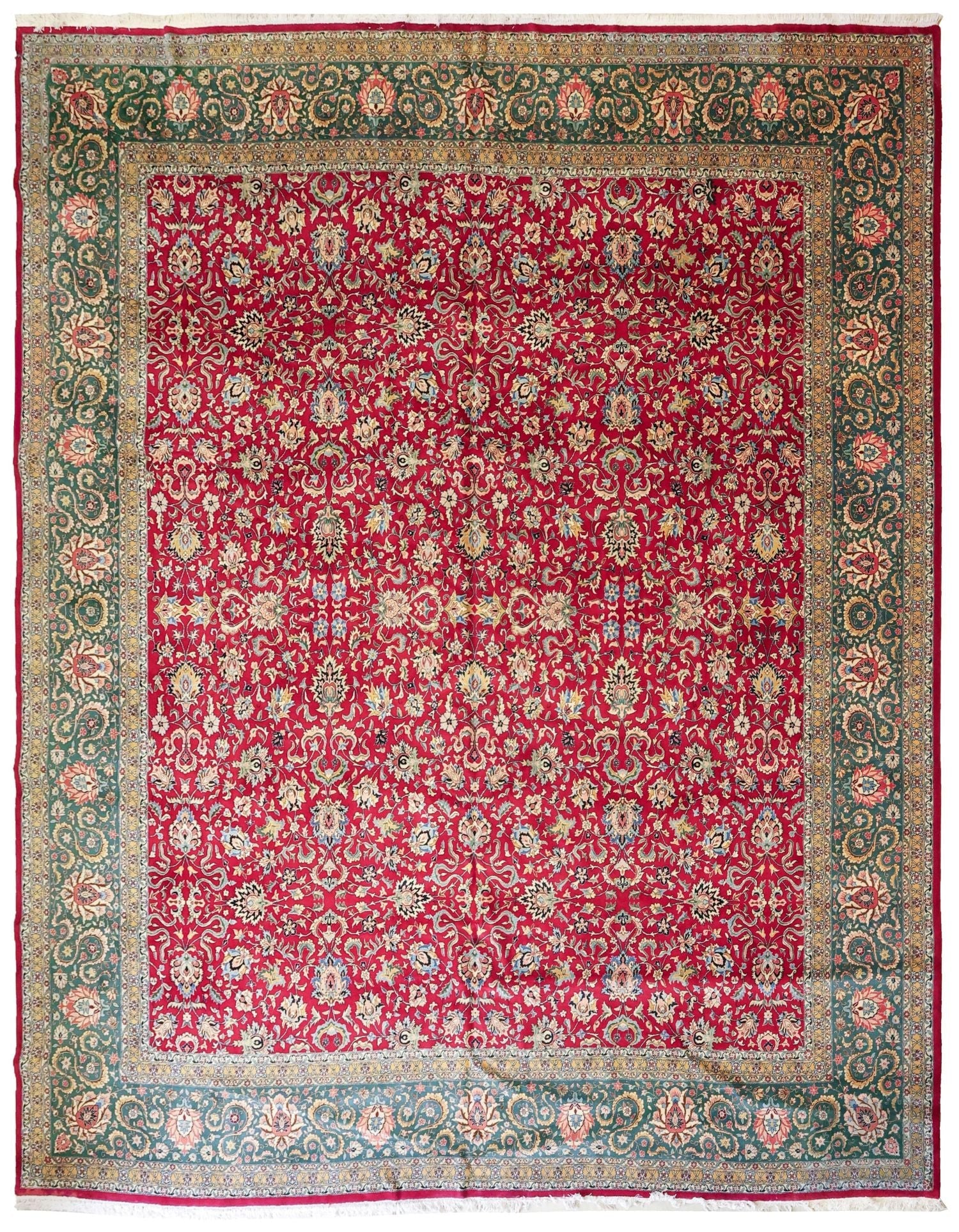 Antique Bulgarian Tabriz Handwoven Traditional Rug | Landry & Arcari