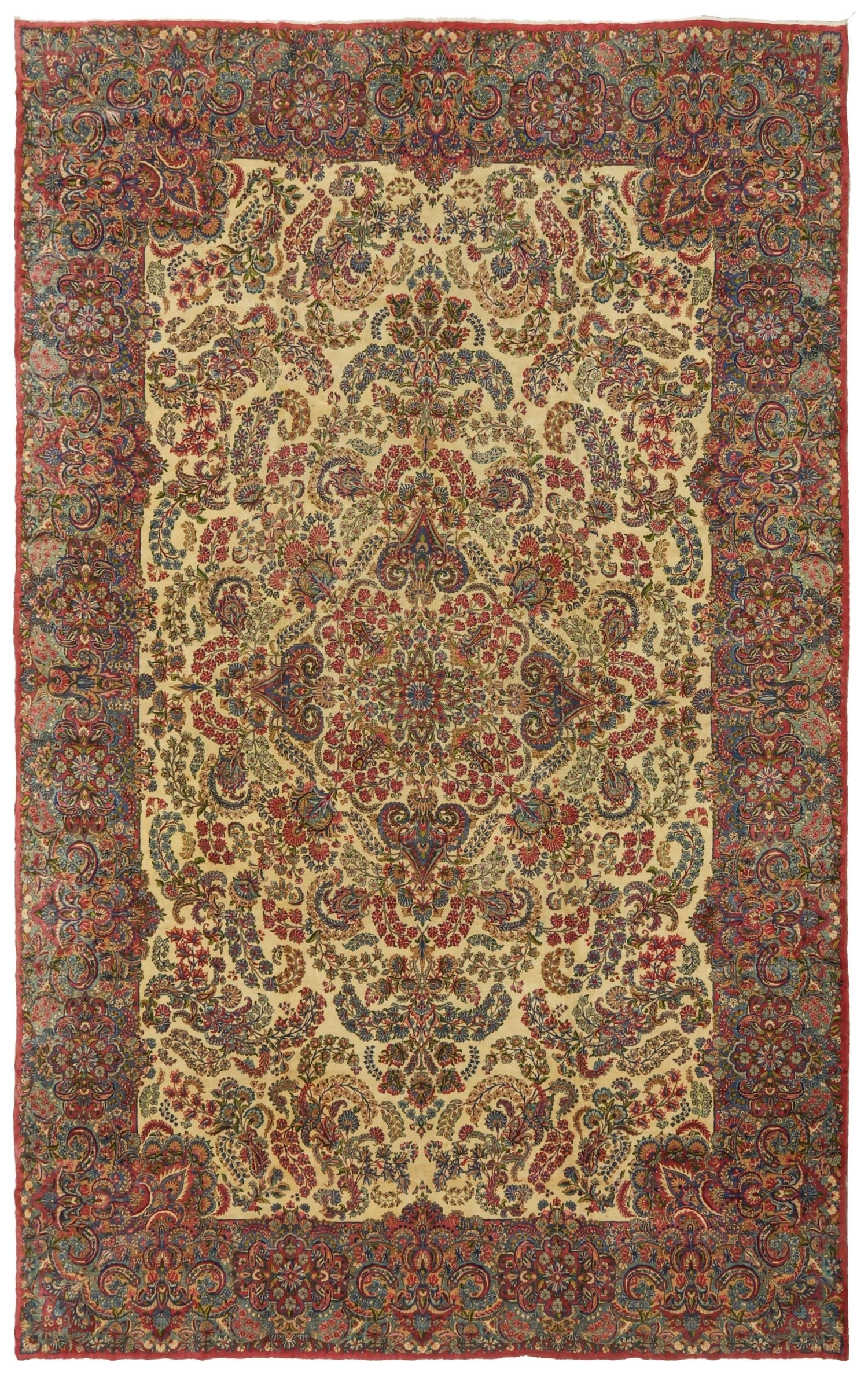 Antique Kerman Handwoven Traditional Rug | Landry & Arcari – Landry ...