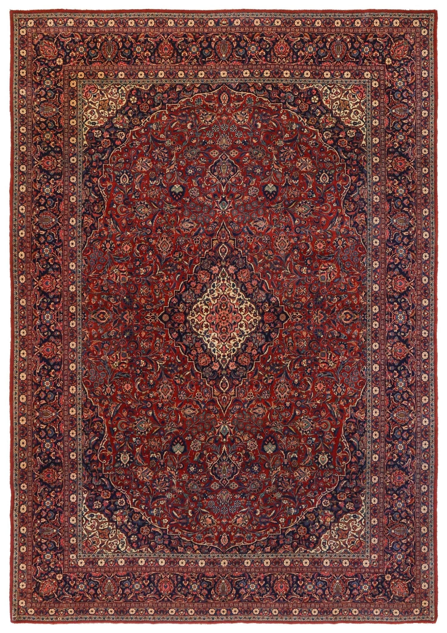 Antique Keshan Handwoven Traditional Rug | Landry & Arcari