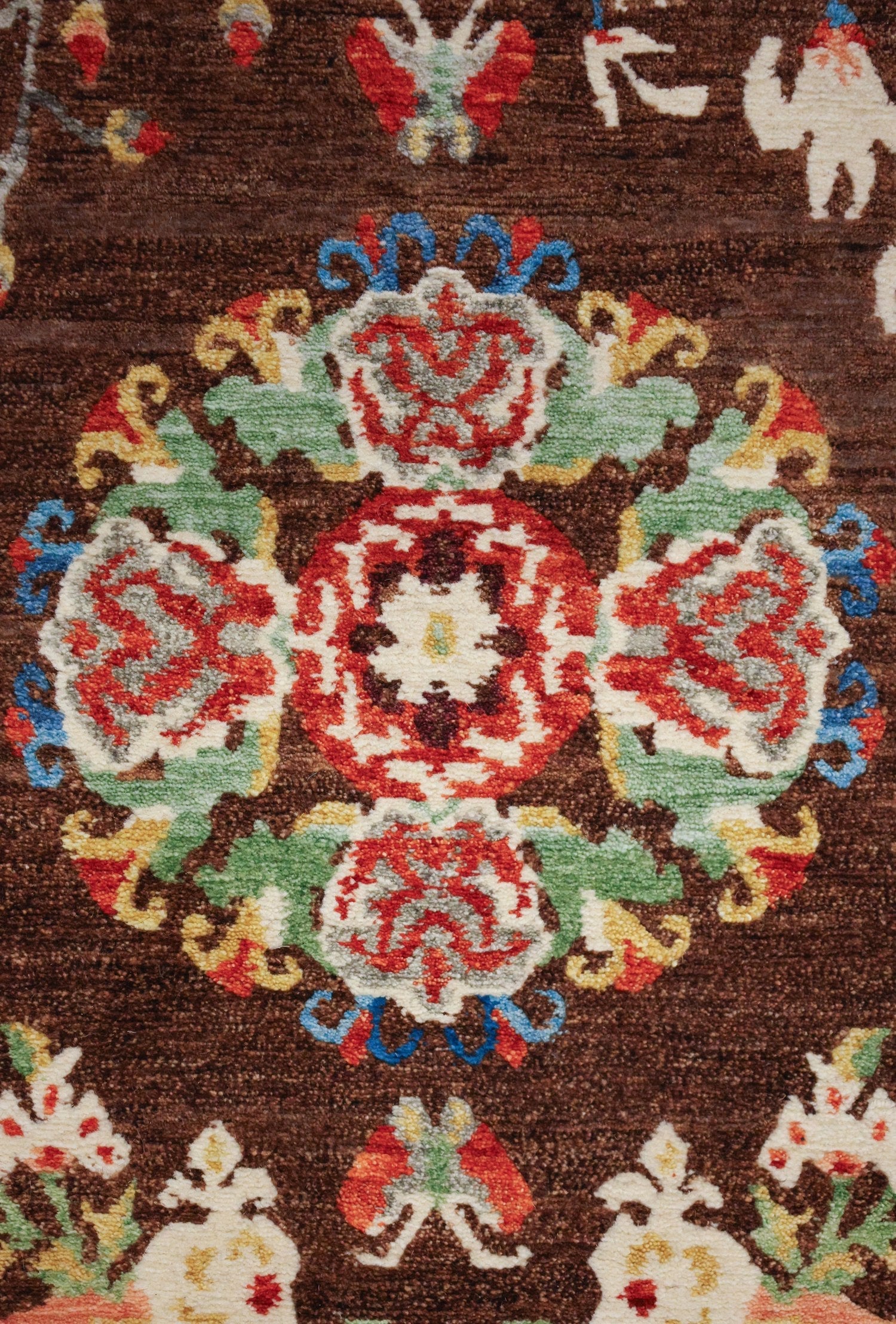 Tibetan Lotus Handwoven Traditional Rug | Landry & Arcari