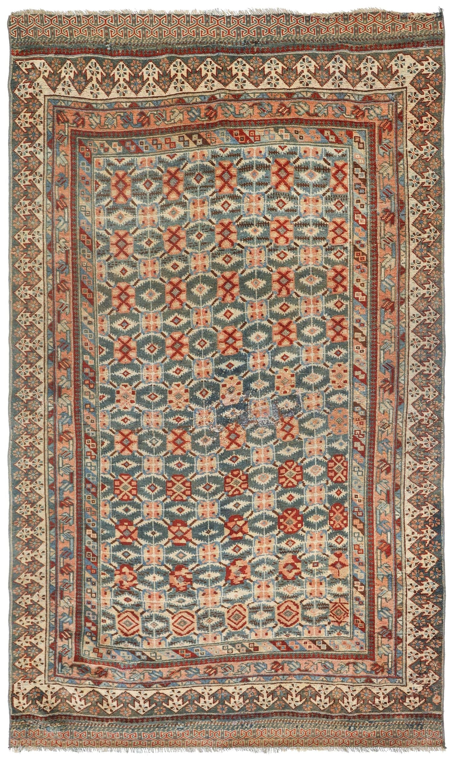Vintage Azeri Handwoven Tribal Rug | Landry & Arcari