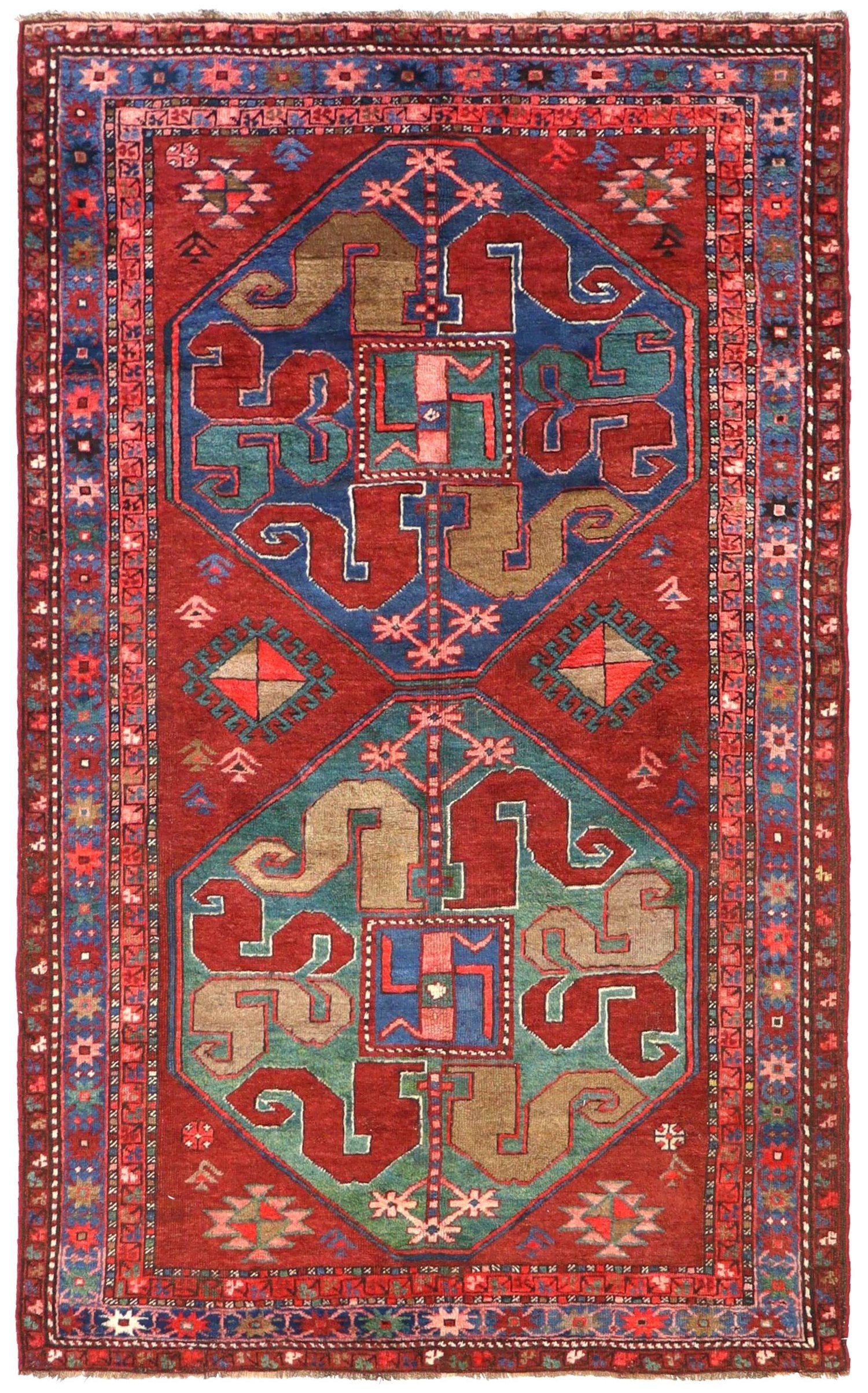Antique Cloudband Kazak Handwoven Tribal Rug | Landry & Arcari