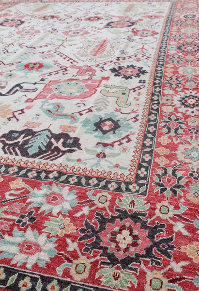 Sino Manchester Kashan Handwoven Traditional Rug | Landry & Arcari