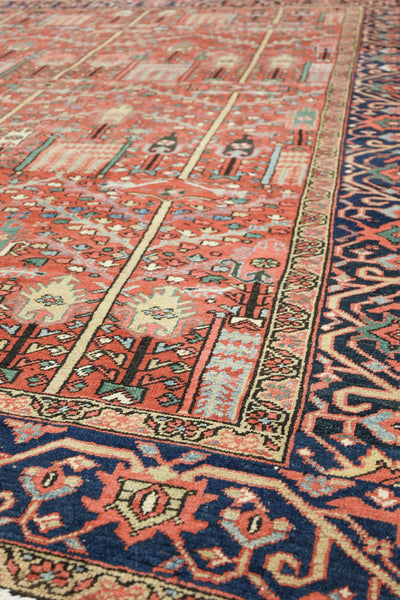 Vintage Heriz Handwoven Tribal Rug | Landry & Arcari
