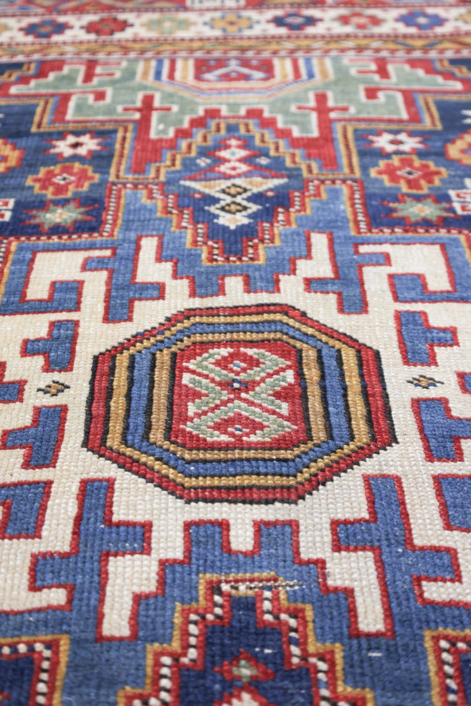 Antique Lesghi Star Handwoven Tribal Rug | Landry & Arcari
