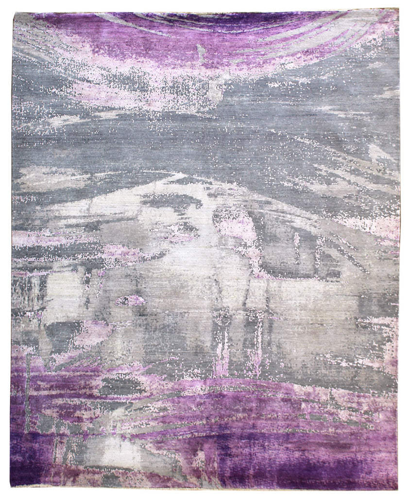 Patinated Look Handwoven Contemporary Rug | Landry & Arcari