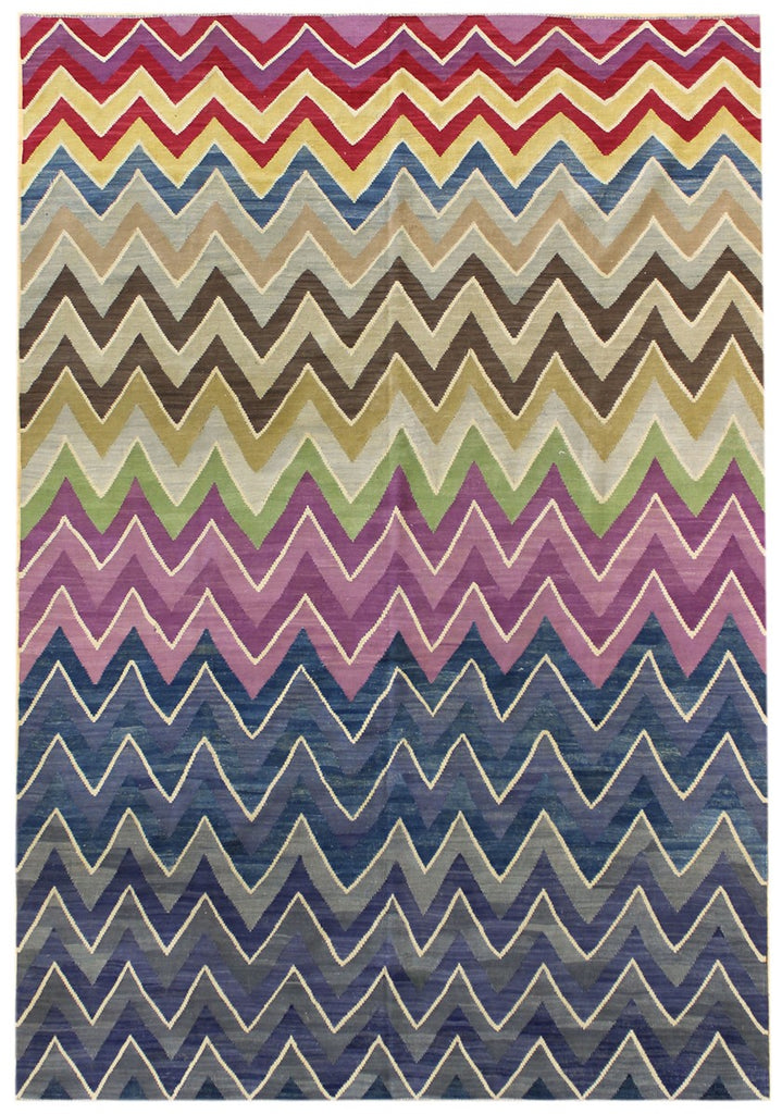 Zig Zag Handwoven Contemporary Rug | Landry & Arcari