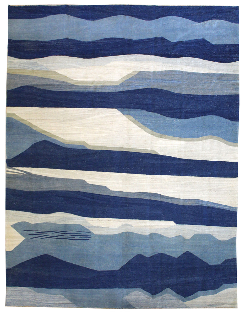 Waves Handwoven Contemporary Rug | Landry & Arcari