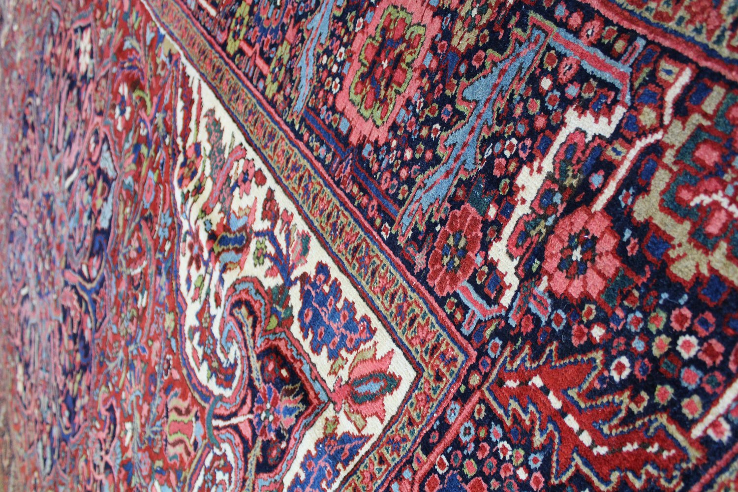 Antique Ahar Heriz Handwoven Traditional Rug | Landry & Arcari