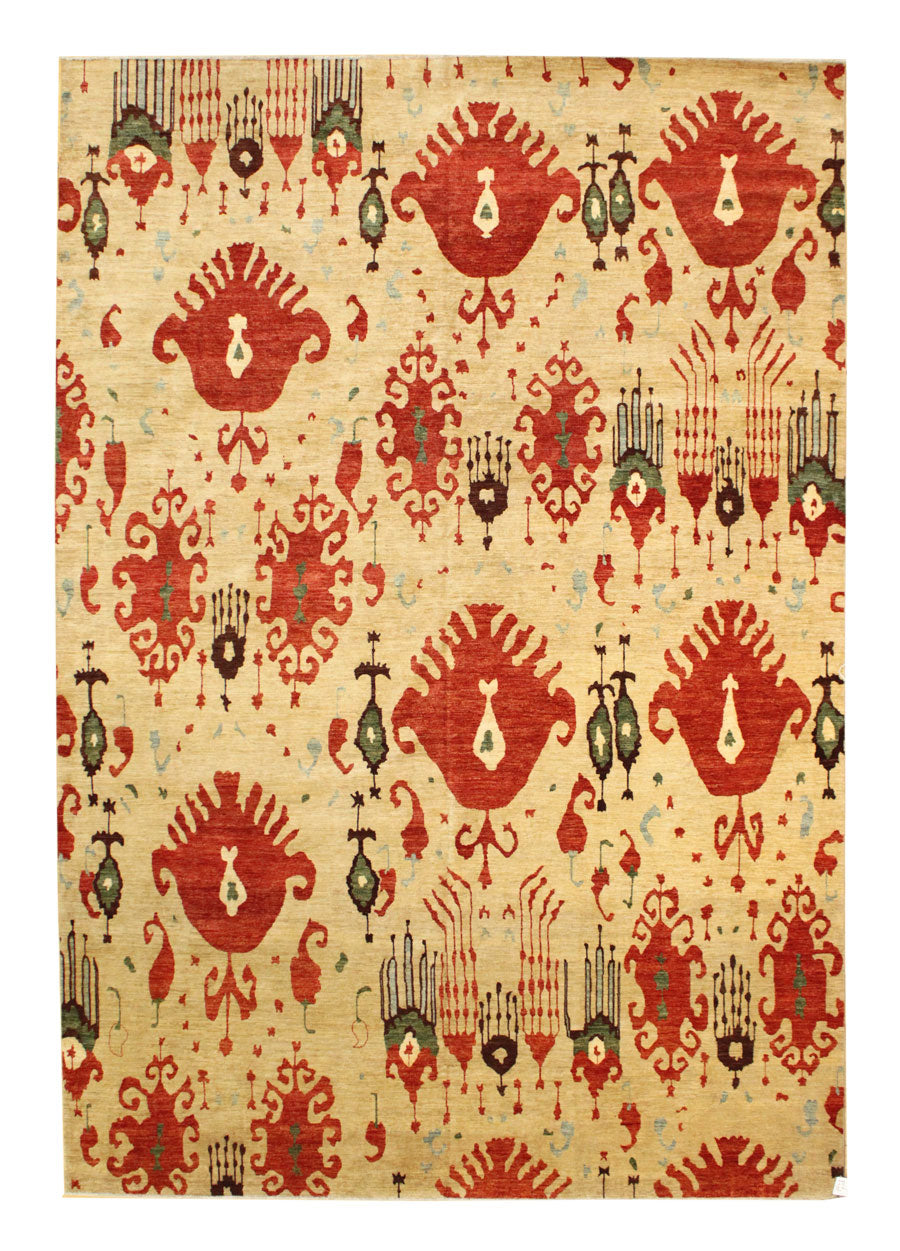 Ikat Handwoven Transitional Rug | Landry & Arcari