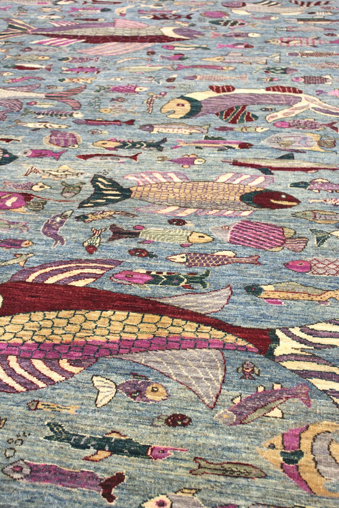 Big Fish Handwoven Contemporary Rug | Landry & Arcari