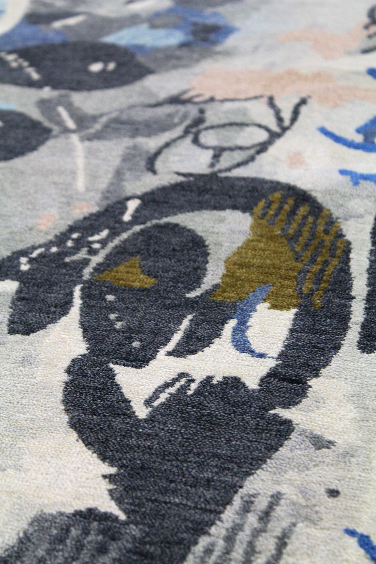 Blue Moon Handwoven Contemporary Rug | Landry & Arcari