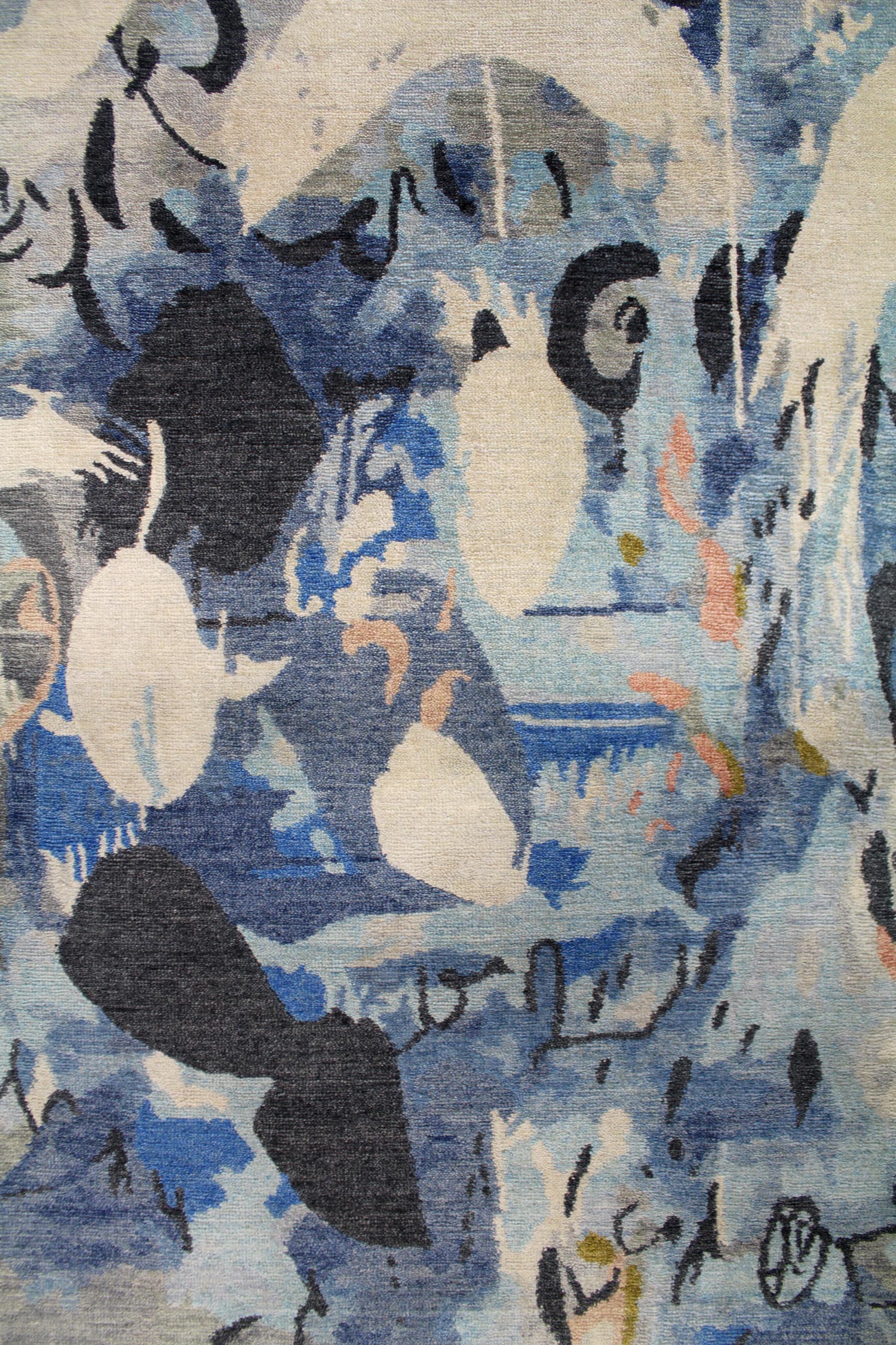 Blue Moon Handwoven Contemporary Rug | Landry & Arcari