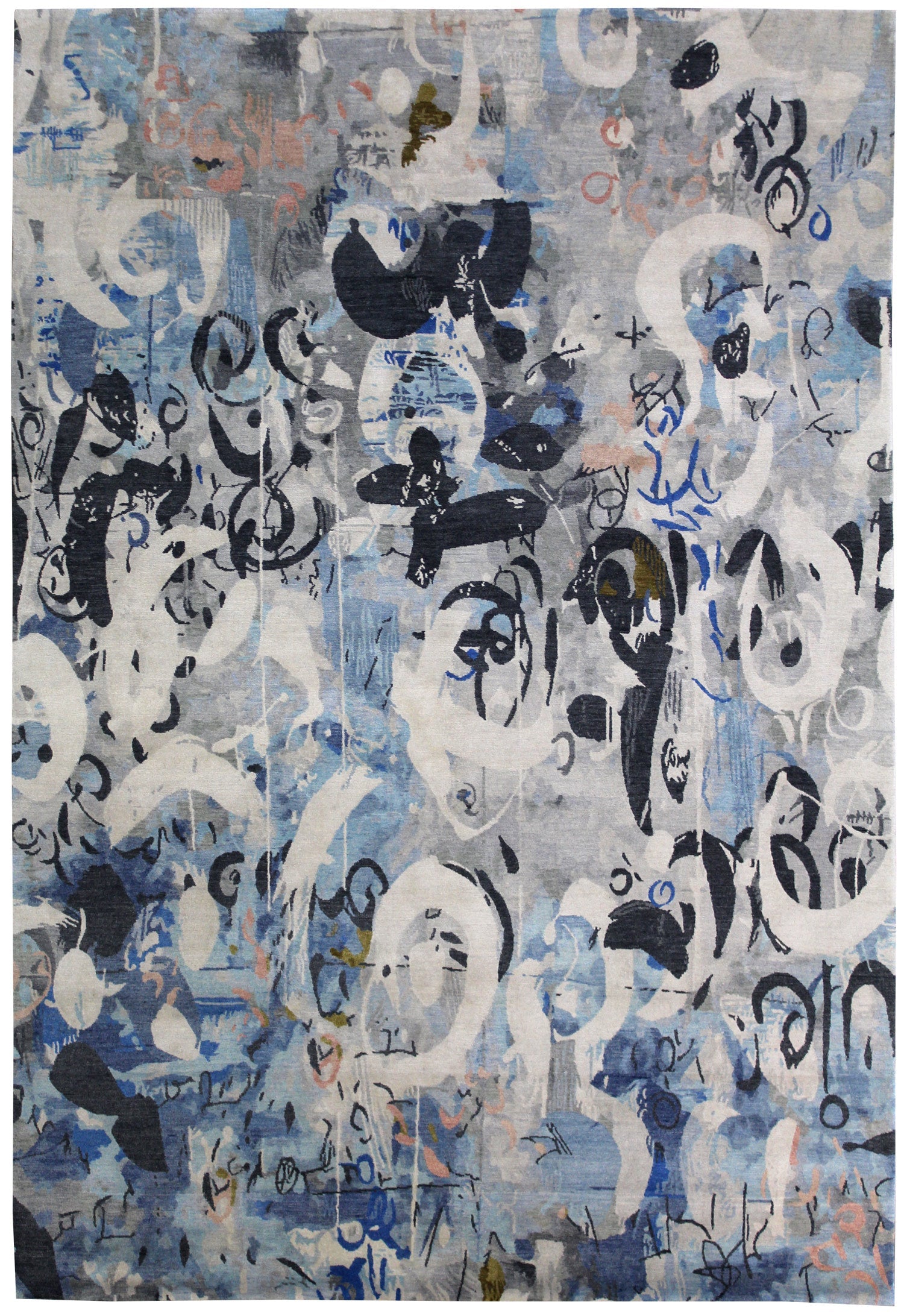 Blue Moon Handwoven Contemporary Rug | Landry & Arcari