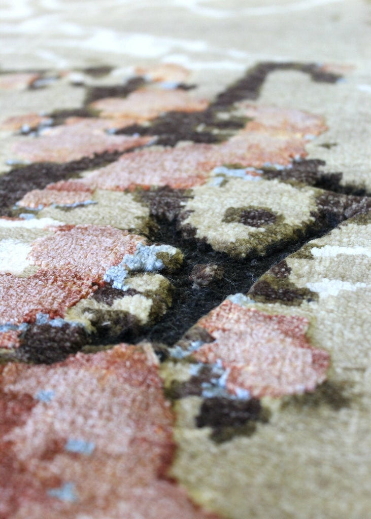 Cherry Blossom Handwoven Contemporary Rug | Landry & Arcari