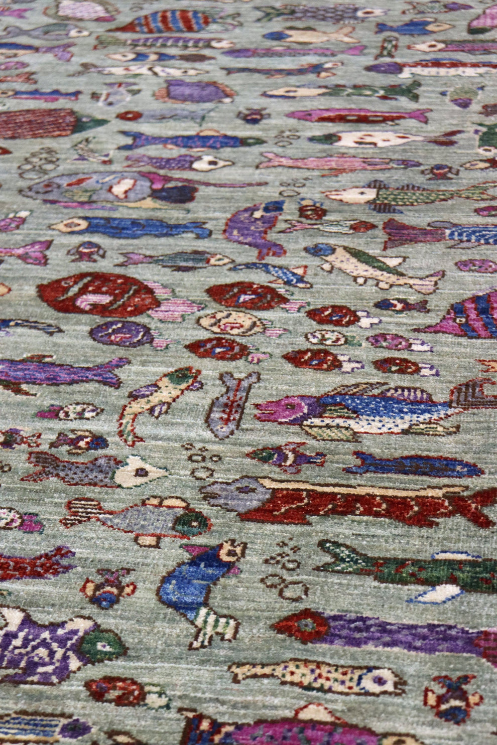 Small Fish Handwoven Contemporary Rug | Landry & Arcari – Landry ...