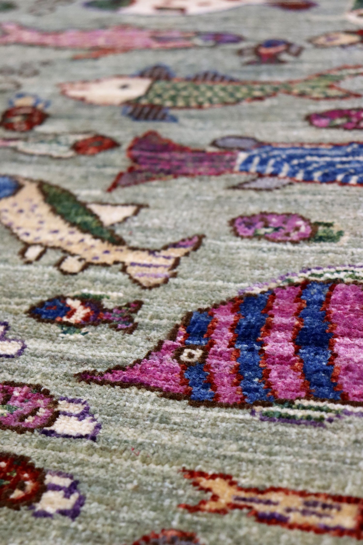 Small Fish Handwoven Contemporary Rug | Landry & Arcari