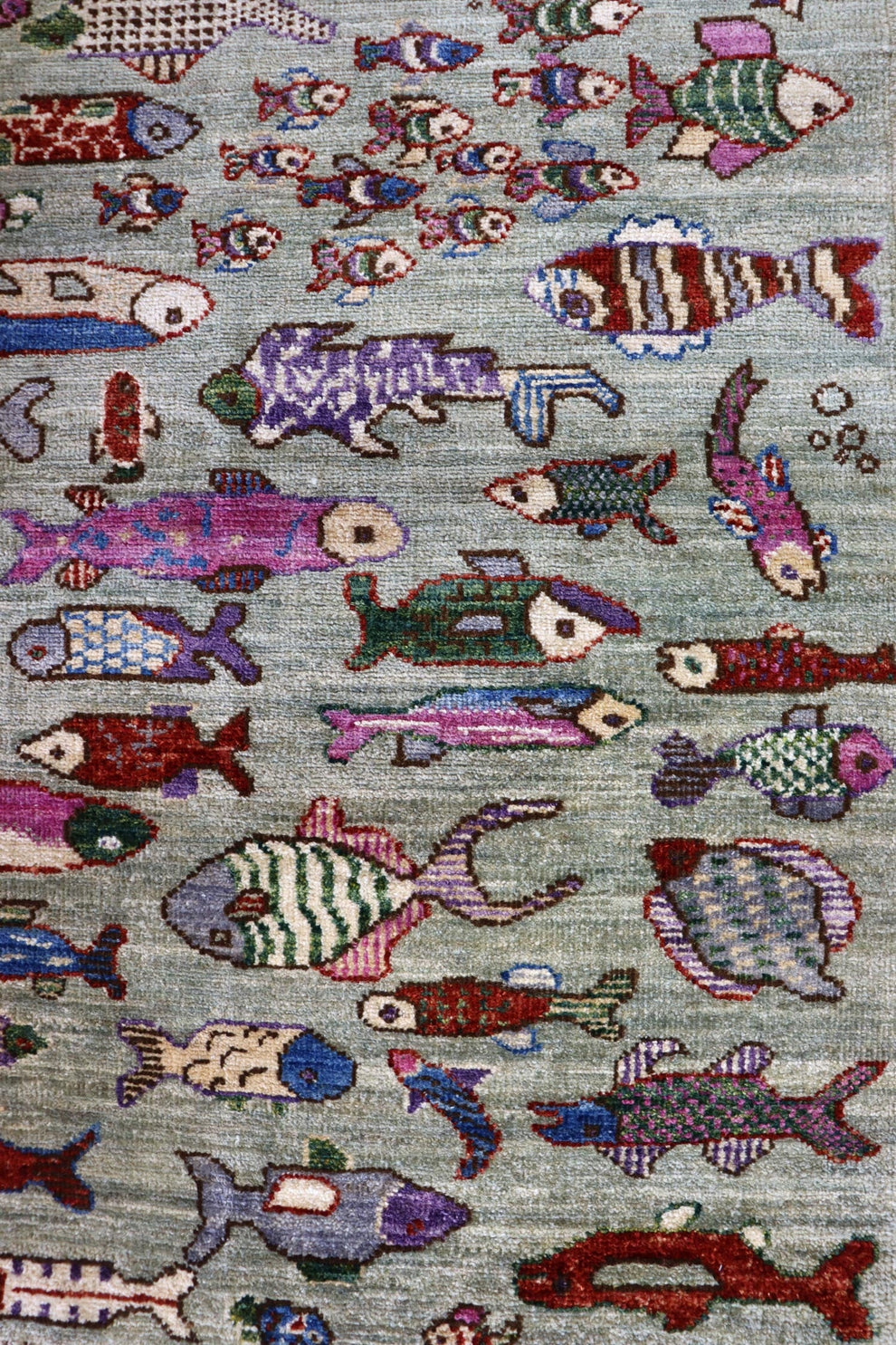 Small Fish Handwoven Contemporary Rug | Landry & Arcari – Landry ...