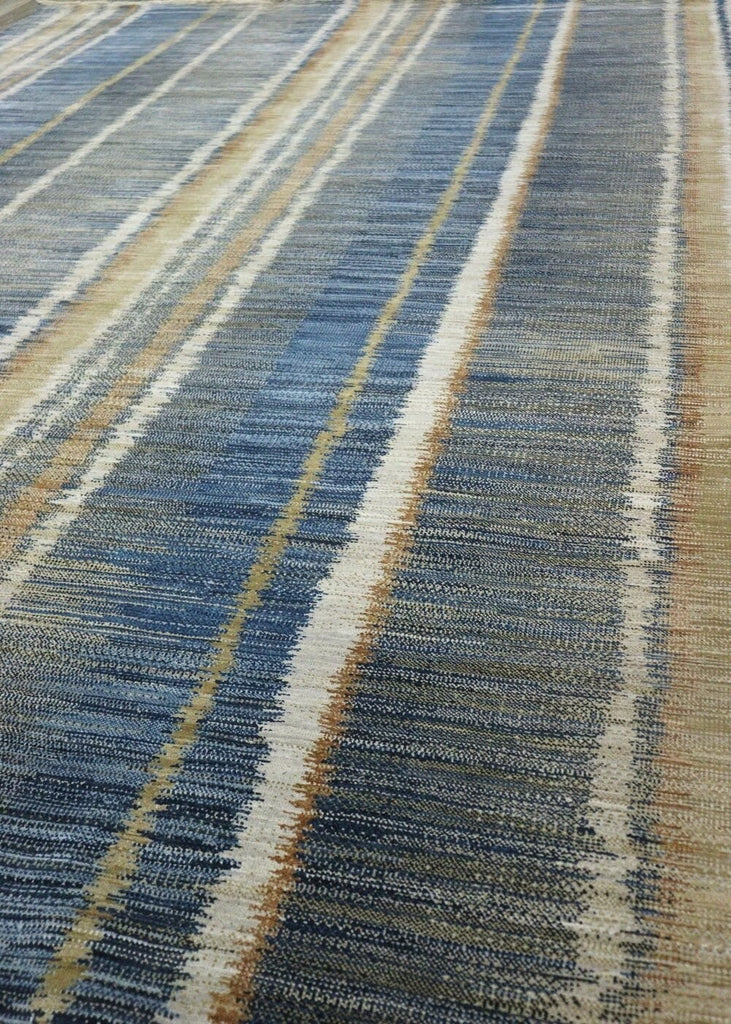 Wide Stripe Handwoven Contemporary Rug | Landry & Arcari