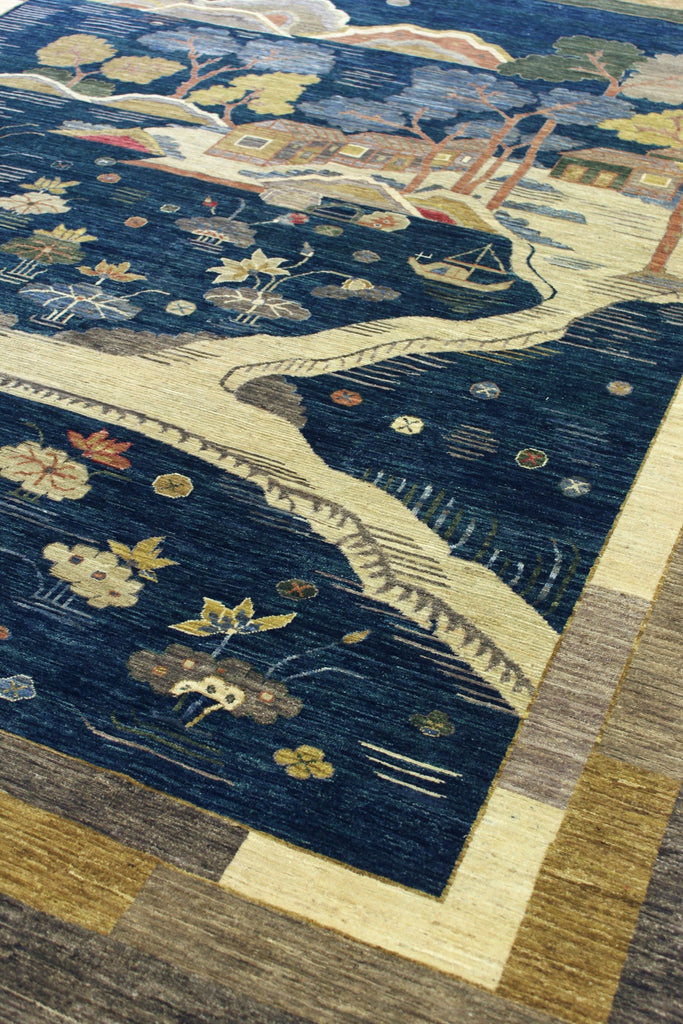 Deco Landscape Handwoven Traditional Rug | Landry & Arcari