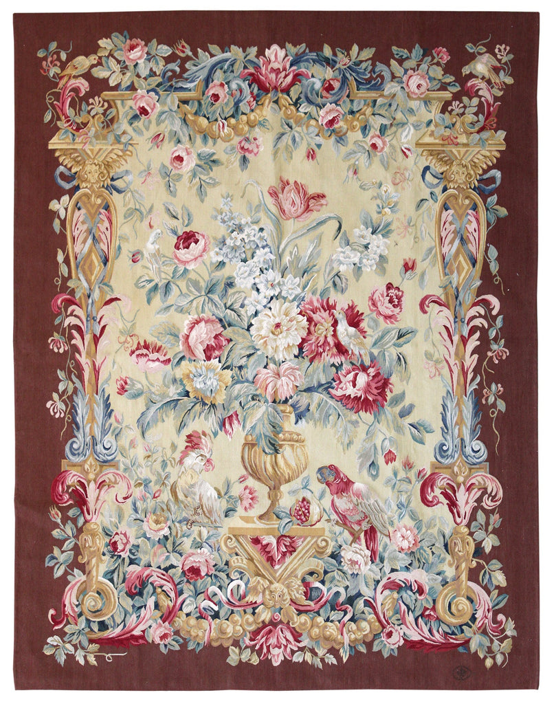 Fleur De Lis Handwoven Traditional Rug | Landry & Arcari