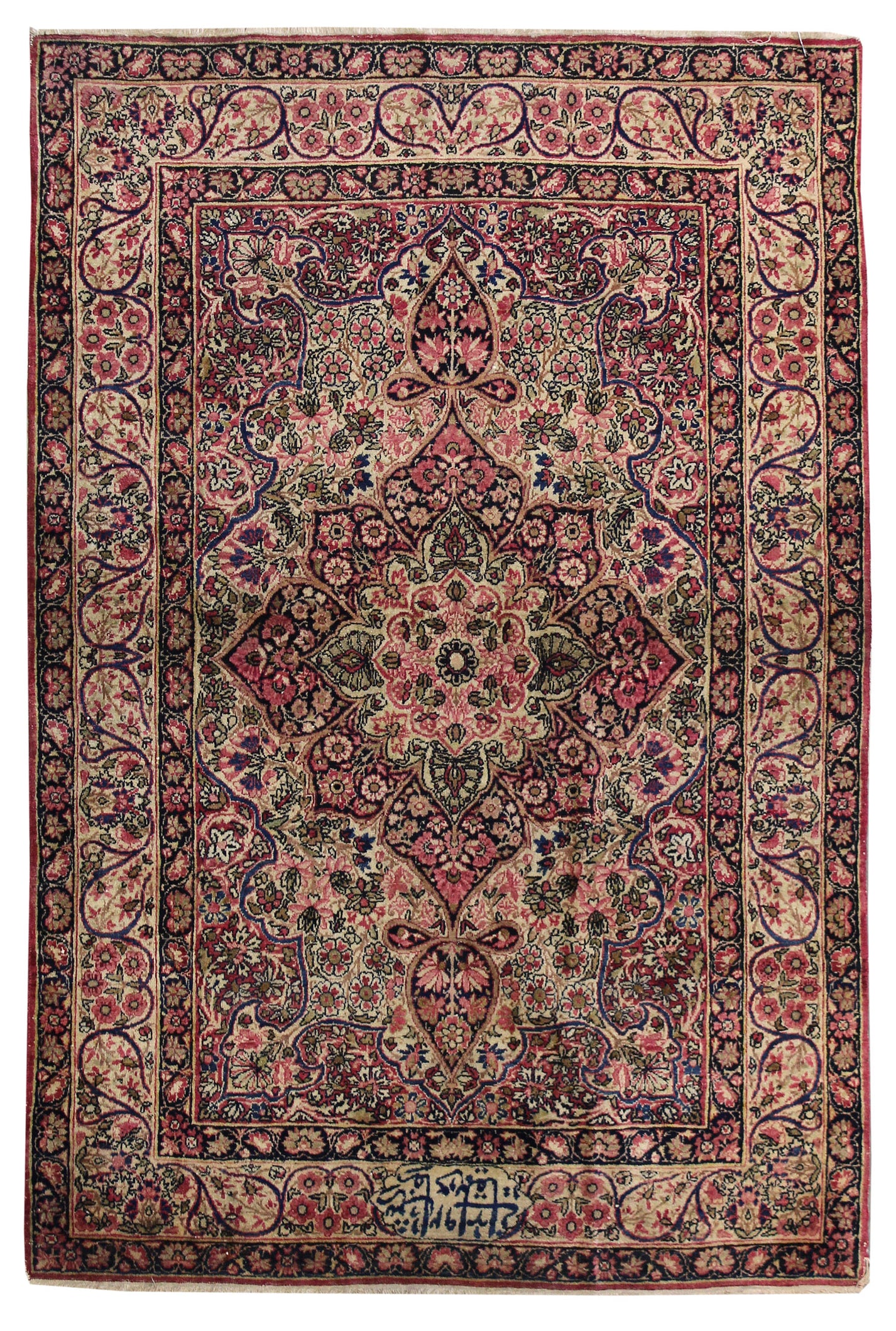 Antique Lavar Kerman Handwoven Traditional Rug | Landry & Arcari ...