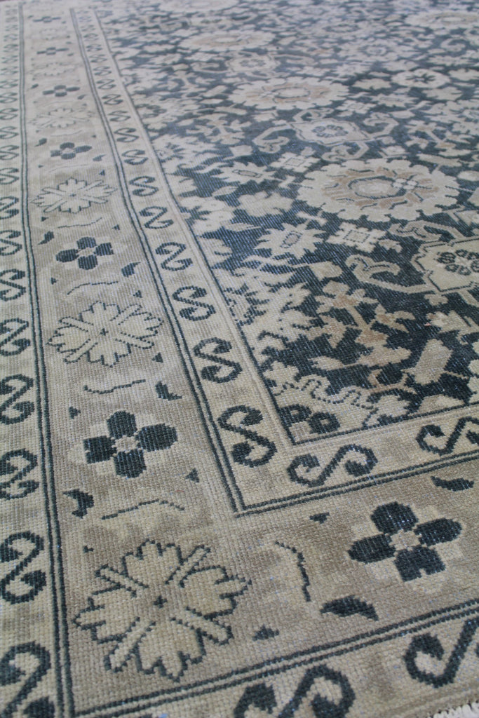 Vintage Bulgarian Mahal Handwoven Transitional Rug | Landry & Arcari