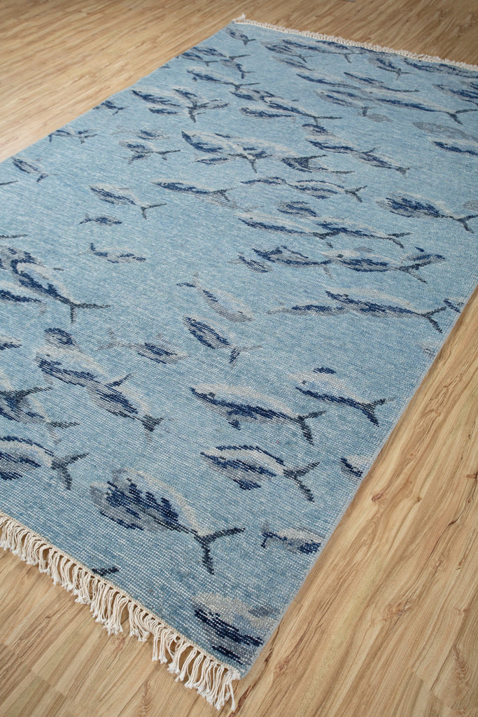 Fish School Handwoven Transitional Rug | Landry & Arcari