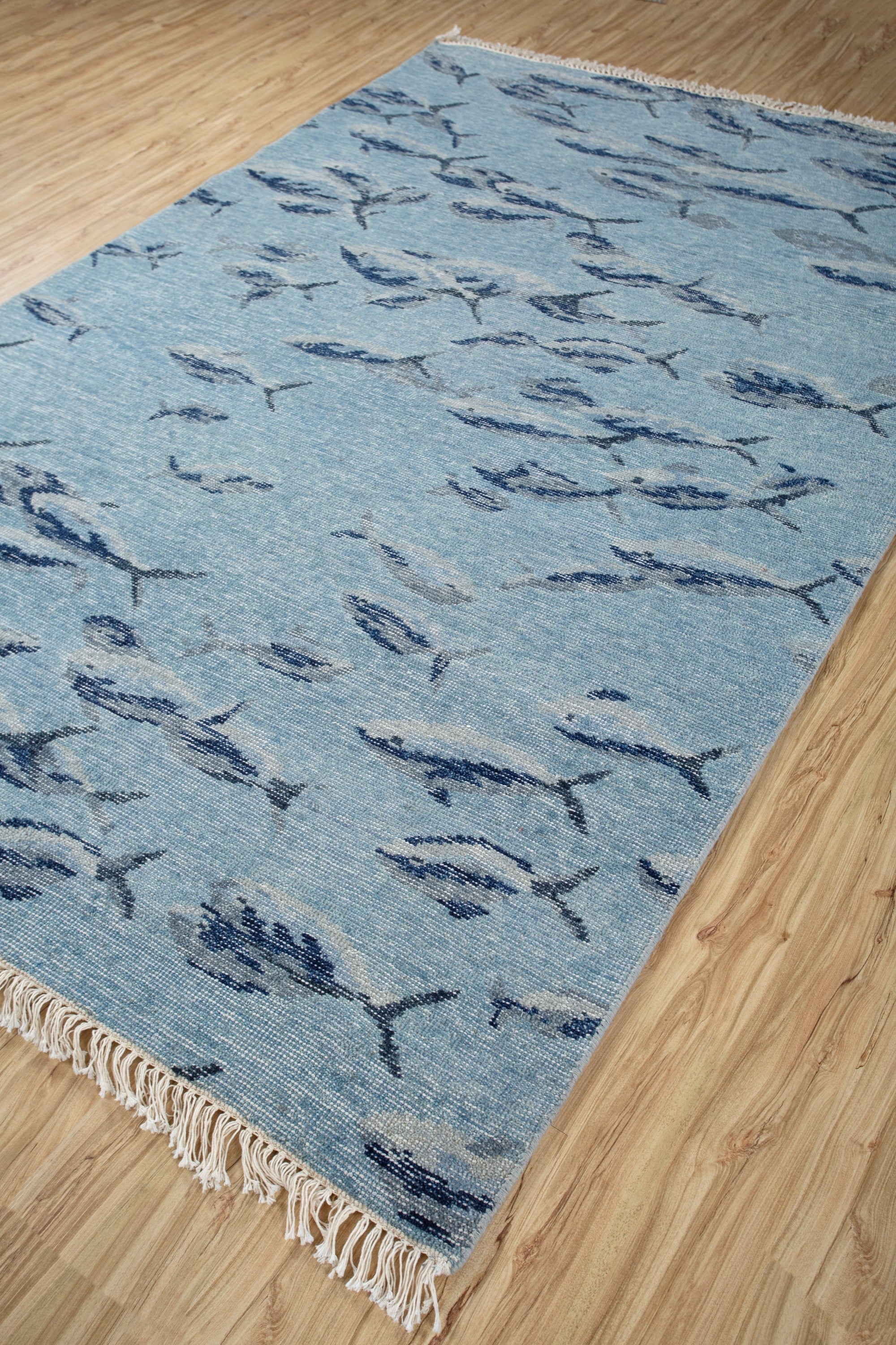 Fish School Handwoven Transitional Rug | Landry & Arcari