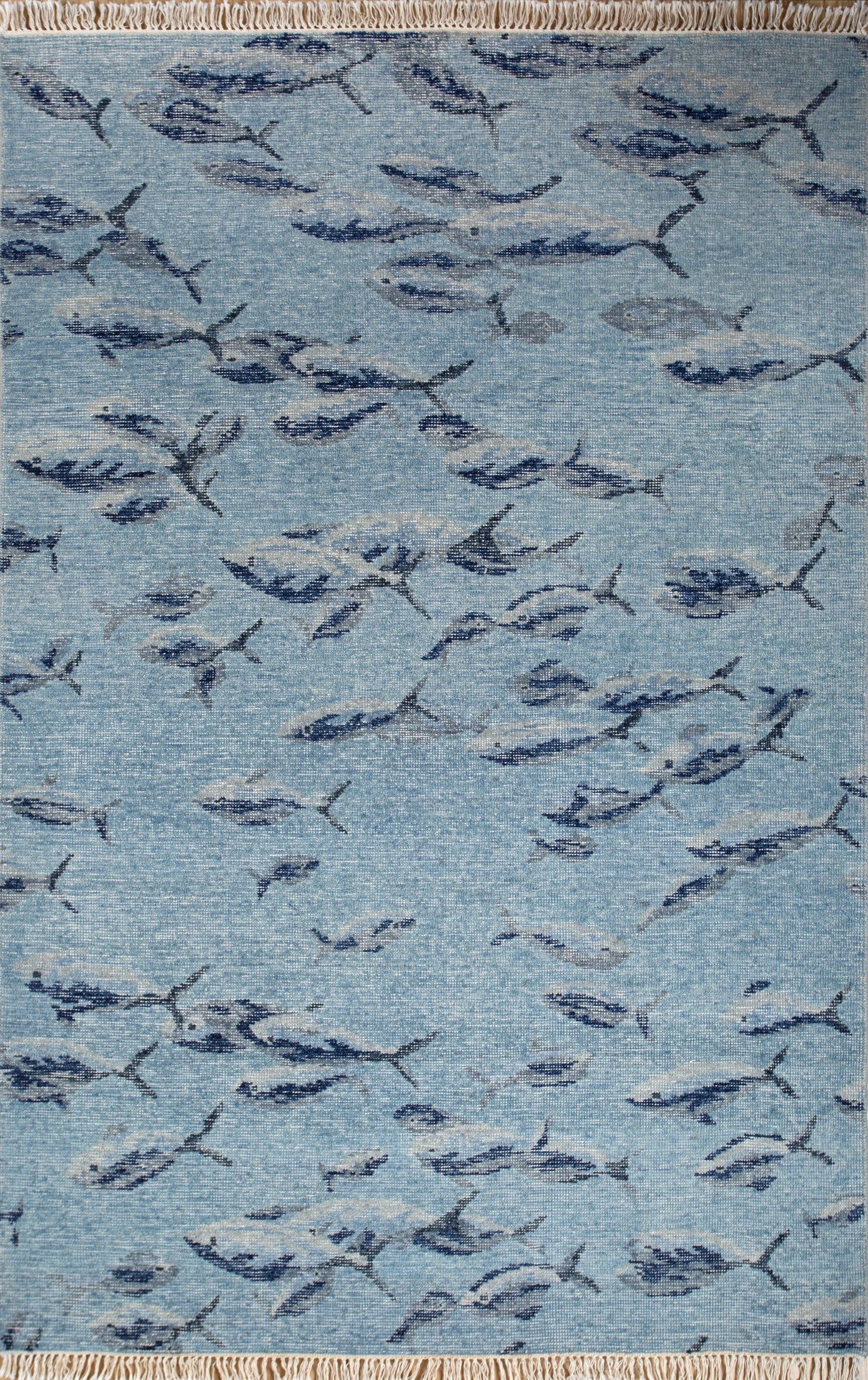 Fish School Handwoven Transitional Rug | Landry & Arcari