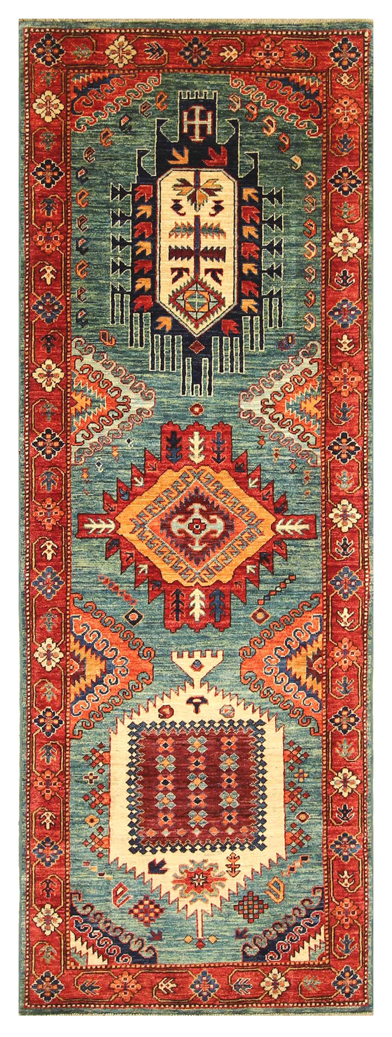 Kazak Handwoven Tribal Rug | Landry & Arcari