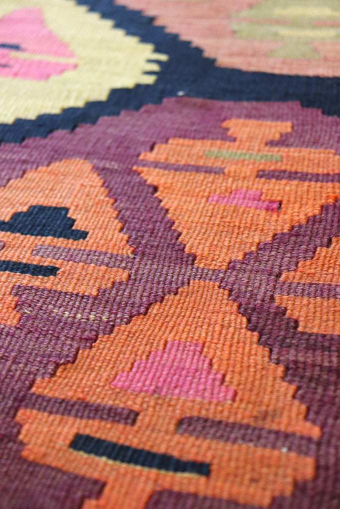 Vintage Meshkin Kilim Handwoven Tribal Rug | Landry & Arcari