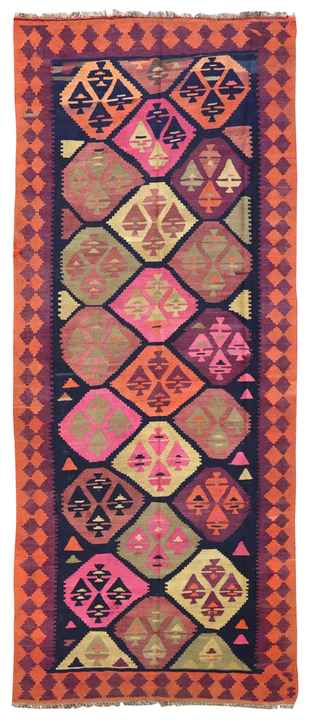 Vintage Meshkin Kilim Handwoven Tribal Rug | Landry & Arcari